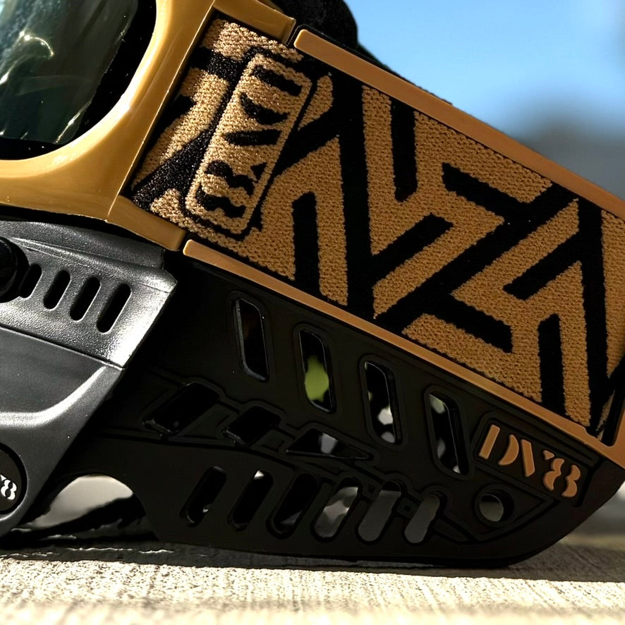 DV8 Black and Tan Proflex - Full Goggle Build – Paintball Retro
