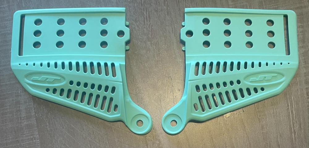 Teal Rubber Ears - "Revo 3 Ears" with SS screws – Paintball Retro