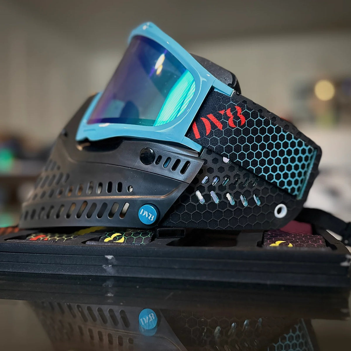 DV8 Printed Proflex Goggle Strap - Hex Fade Strap – Paintball Retro