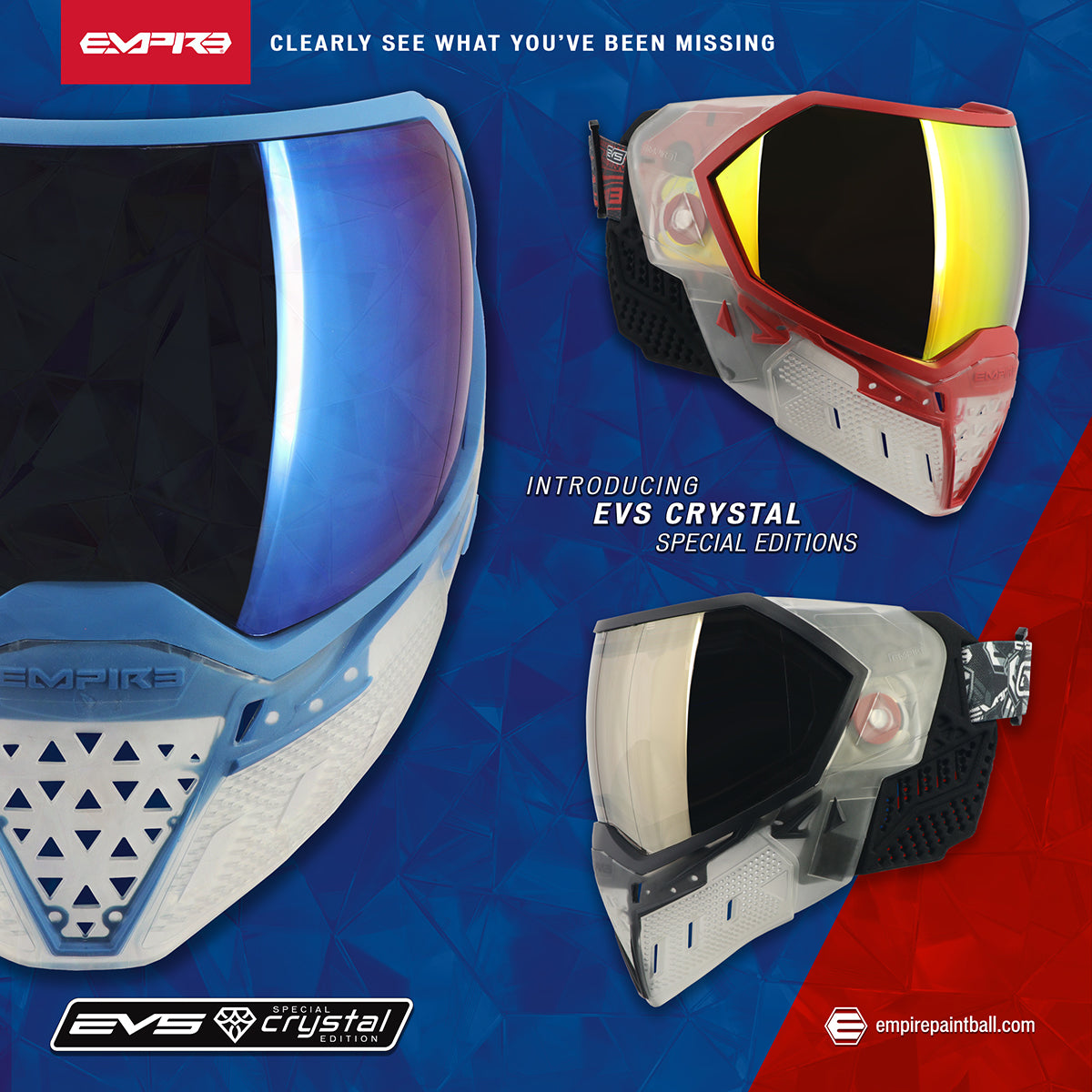 Empire EVS Goggle Special Editions - CRYSTAL Clear - back in stock ...