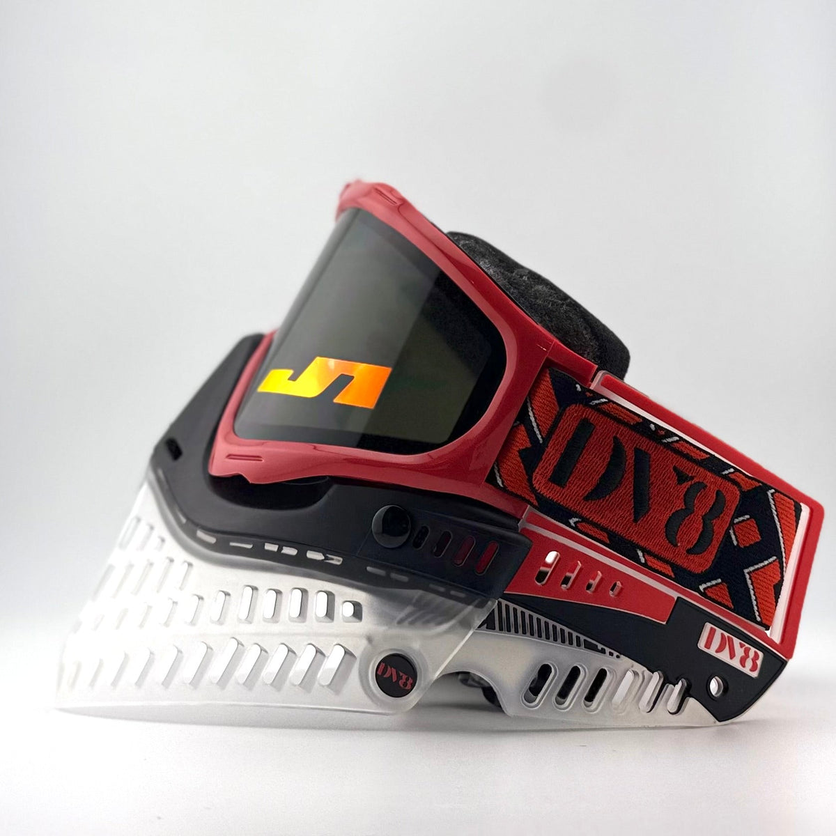 DV8 Red / Clear Proflex - Full Goggle Build – Paintball Retro