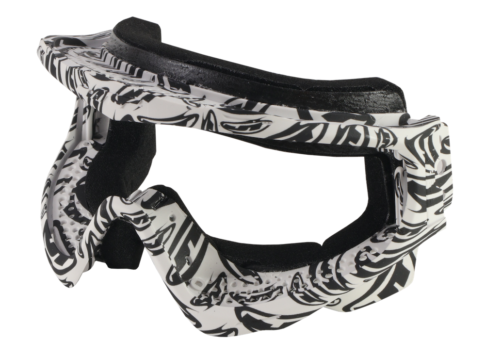 White JT Logo Banana Proflex Frames – Paintball Retro
