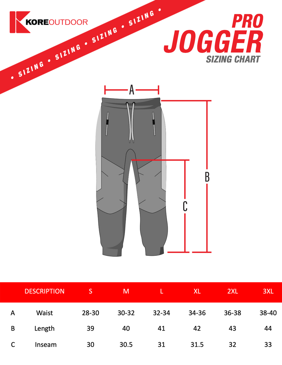 JT Pro Joggers - Grunge Red Logos – Paintball Retro